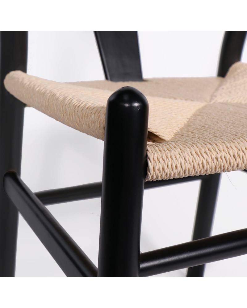 Silla Wishbone color Negro